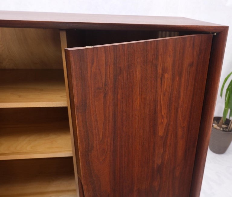 Vladimir Kagan Walnut Dresser Two Door Cabinet Chifforobe on Slayed ...