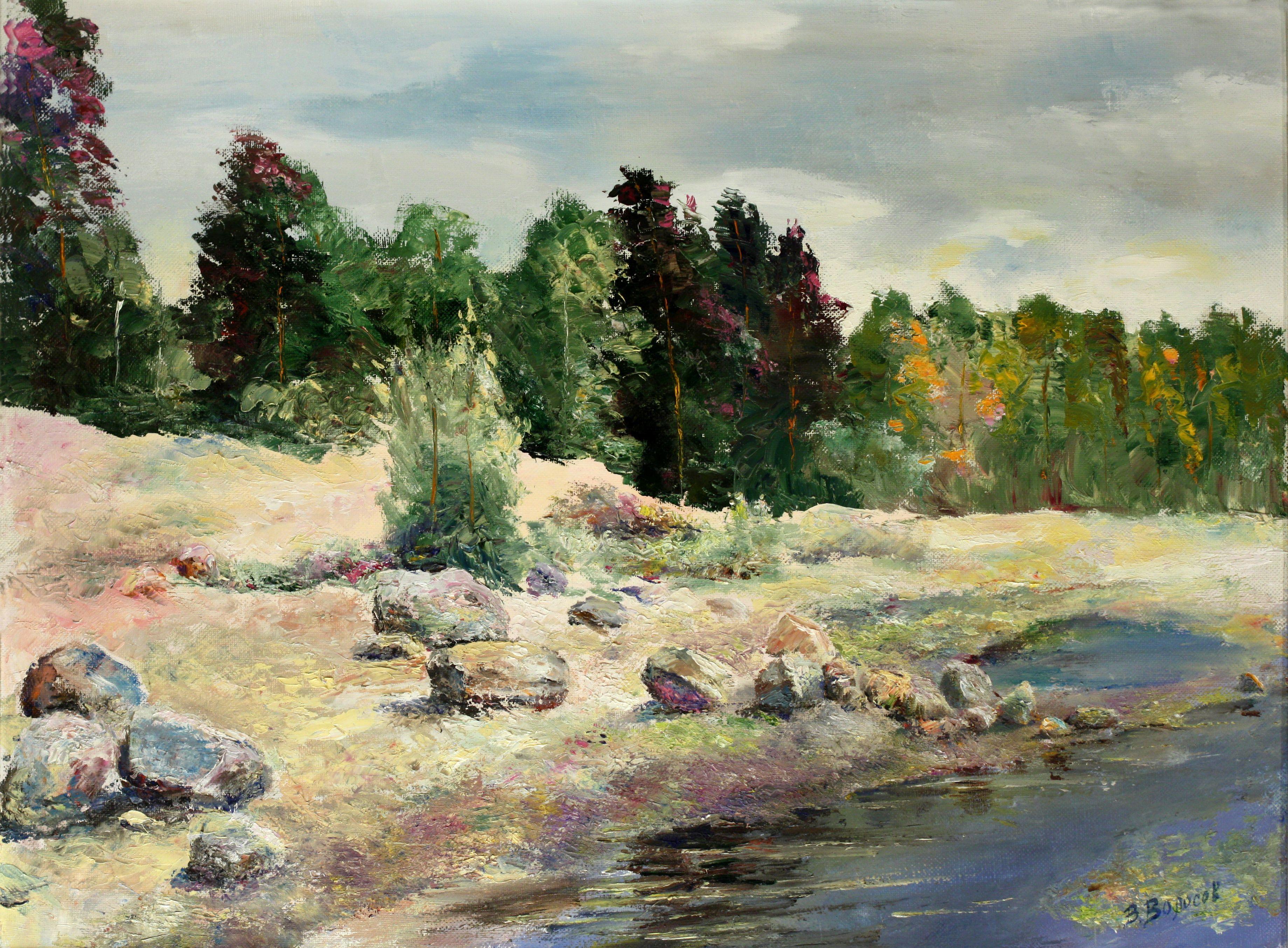 Vladimir Volosov - Awaiting spring, Painting, Oil on Canvas For Sale at ...