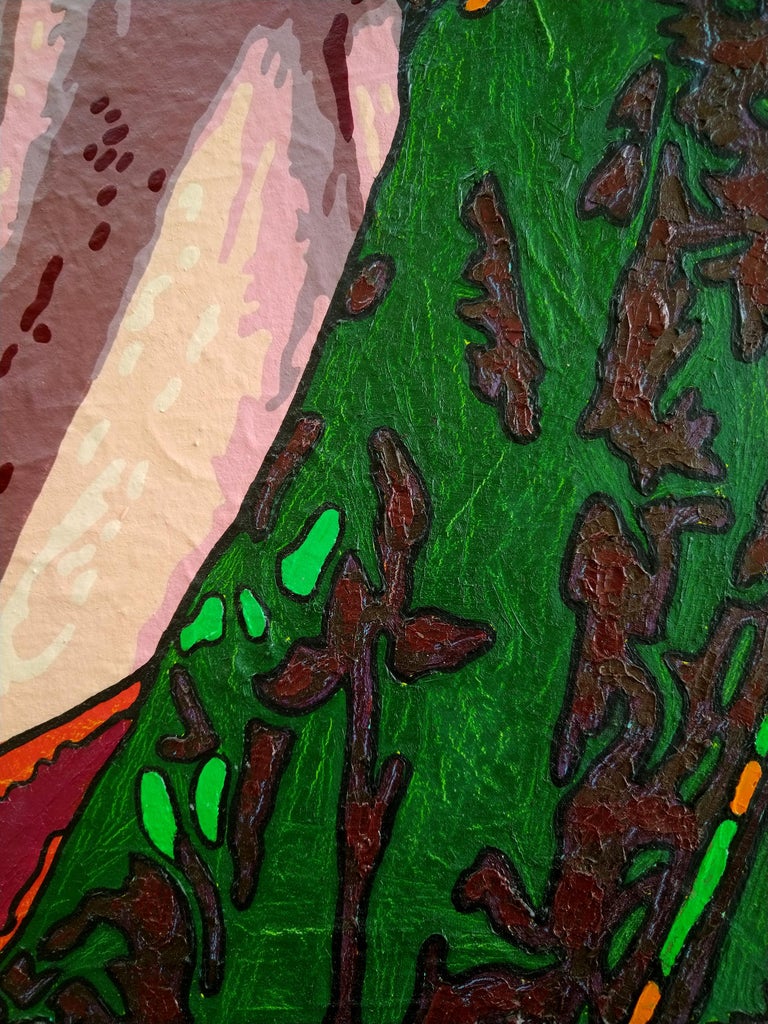 Vlado Vesselinov - Steve McQueen - Portrait Painting Beige Yellow Green ...