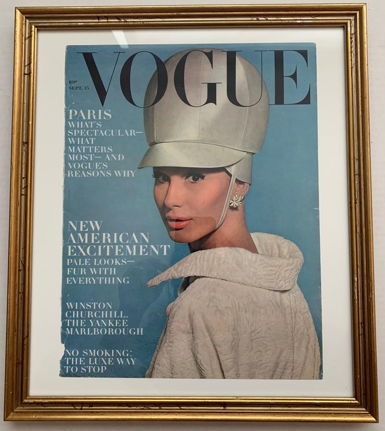 Vogue Magazine September 1963 Framed Cover For Sale at 1stDibs