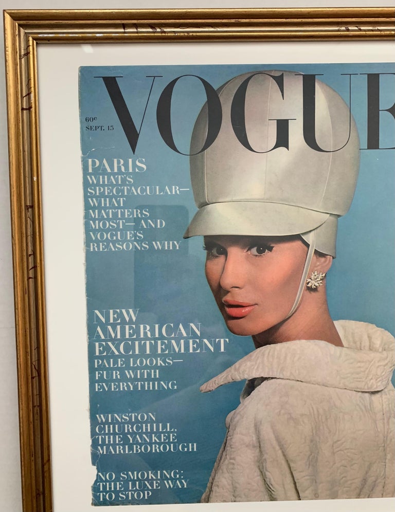 Vogue Magazine September 1963 Framed Cover For Sale at 1stDibs