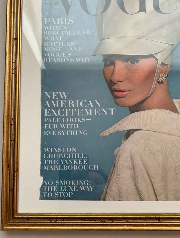 Vogue Magazine September 1963 Framed Cover For Sale at 1stDibs