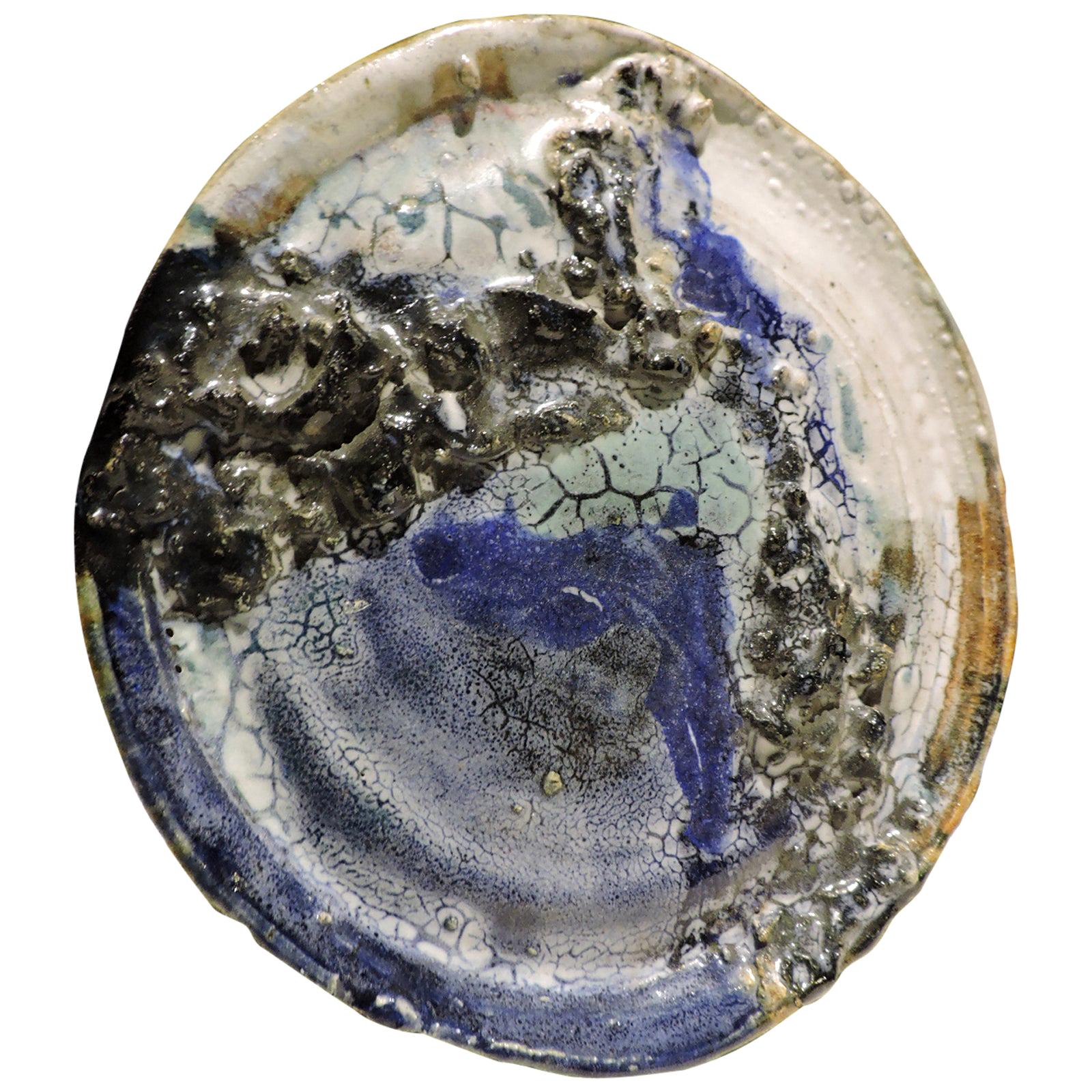 Volcanic Polychrome Glazed American Studio Pottery Charger by ...