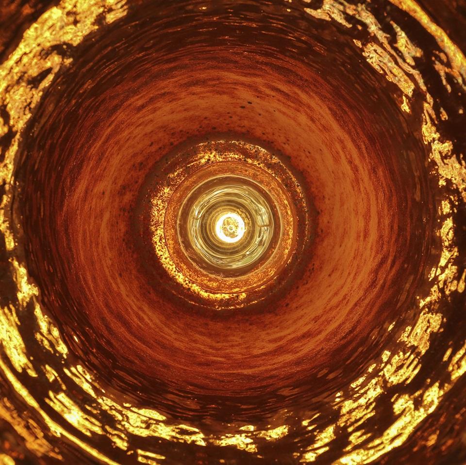 Volcano Copper Pendant Lamp by Makhno For Sale at 1stDibs