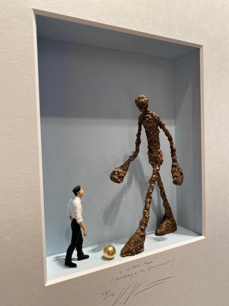 Volker Kuhn - Little Man - Homage to Giacometti minimalist contemporary ...
