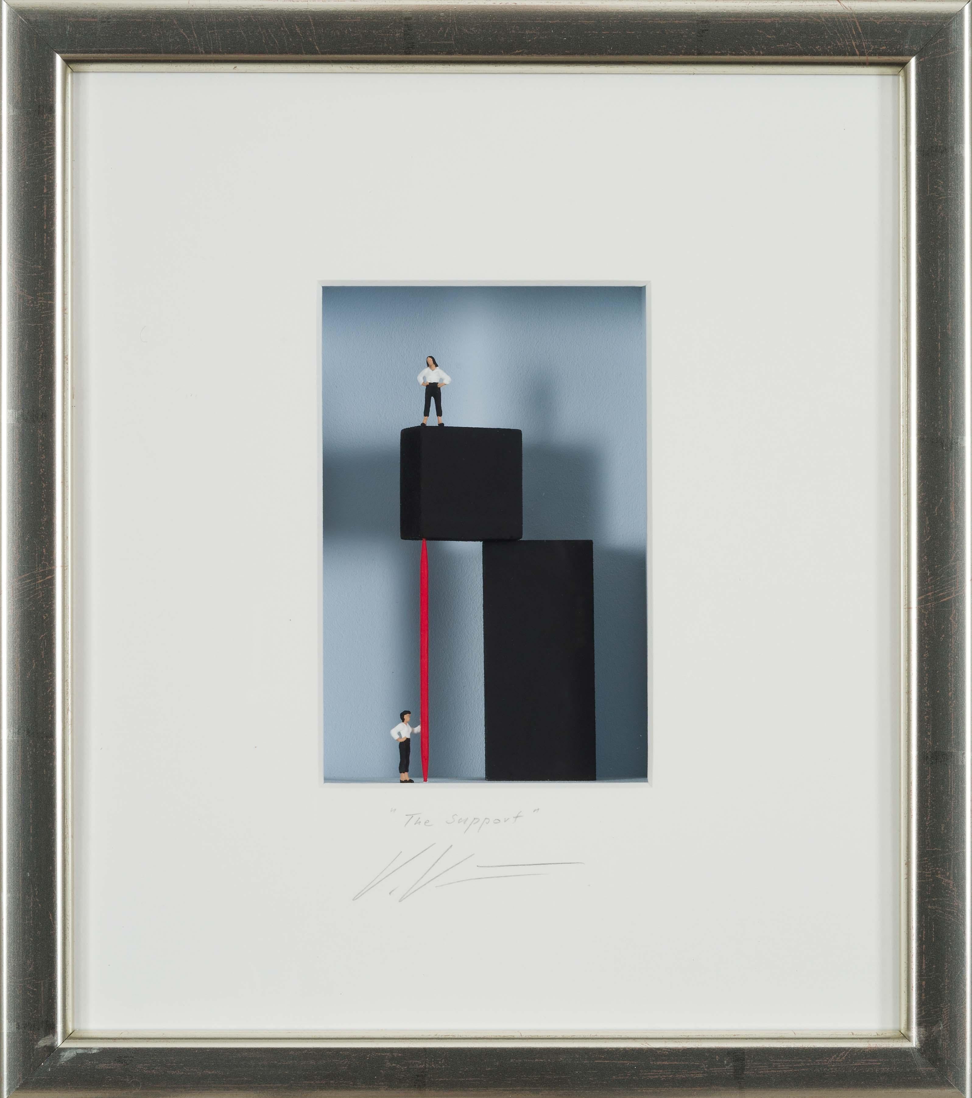 Volker Kuhn - The Support (female) - contemporary original art in boxes ...