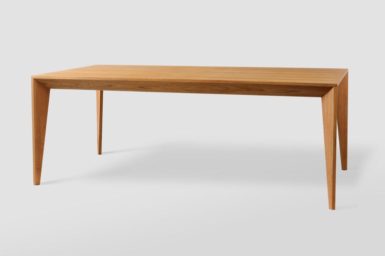"Volpi" Minimalist Dining Table Wood-Worked Natural Walnut For Sale at ...