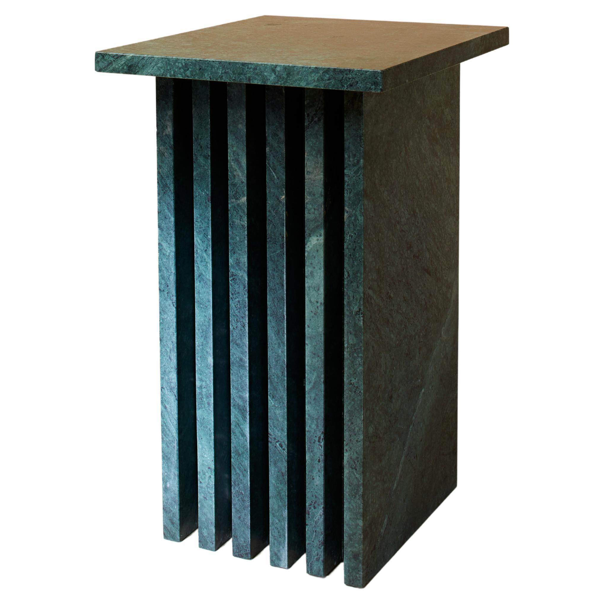 Verde Green Marble Side Table, Italy 1970 For Sale at 1stDibs