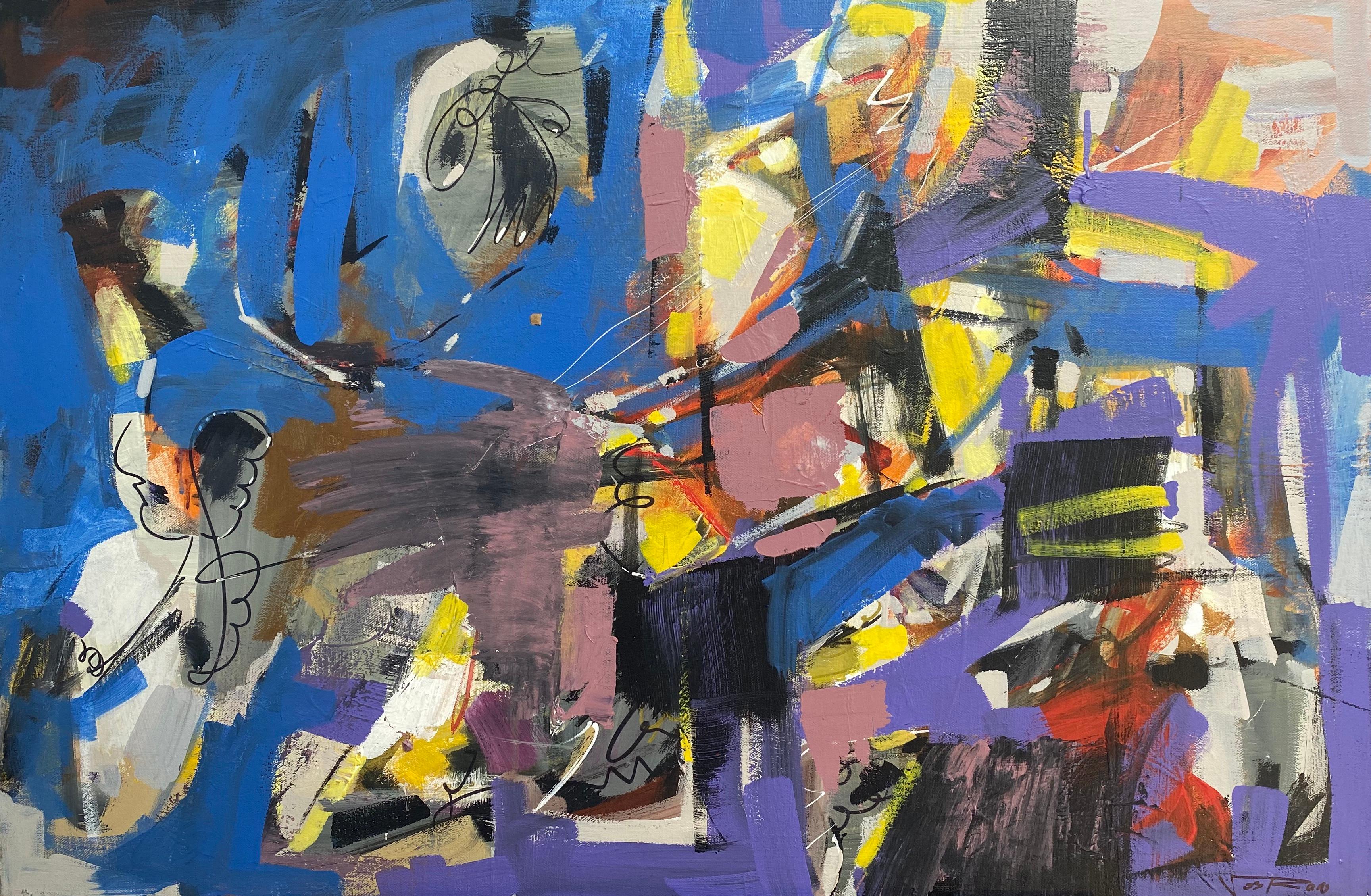 Voskan Galstian - First Instance, Original Acrylic Painting, Ready to ...