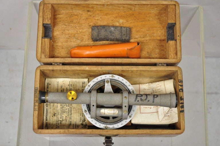 Vtg David White Instrument Co Surveying Equipment Plane Utility Level ...