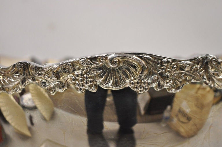 Vtg Towle Silver Plated Victorian Punch Bowl Set, 20 Cups Tray and ...