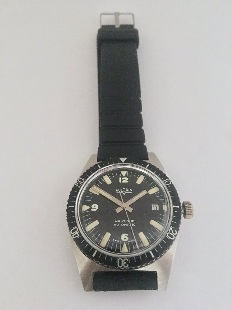 Vulcain Nautique Stainless Steel Watch, circa 1960s For Sale at 1stDibs ...