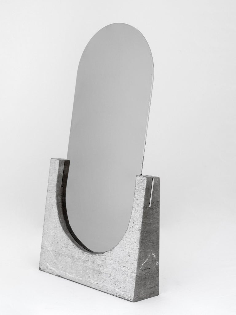 Vuoti Riflessi, Contemporary Mirror or Sculptures in Marble and Steel ...