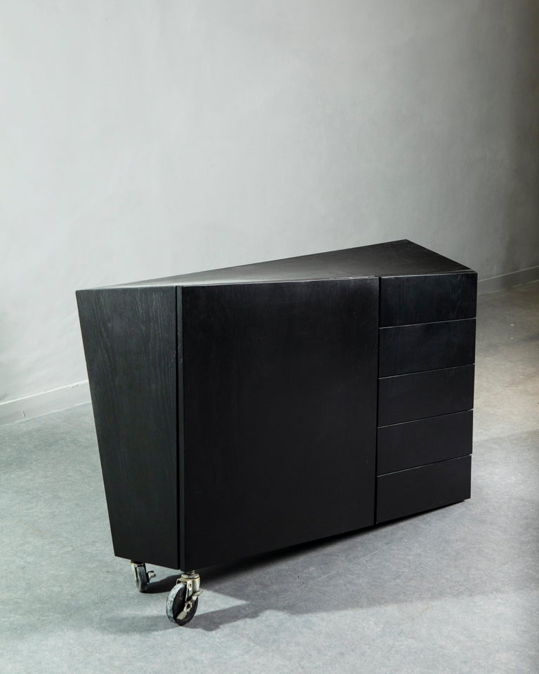 W Il Toro Cabinet by Paolo Pallucco and Mireille Rivier For Sale at 1stDibs