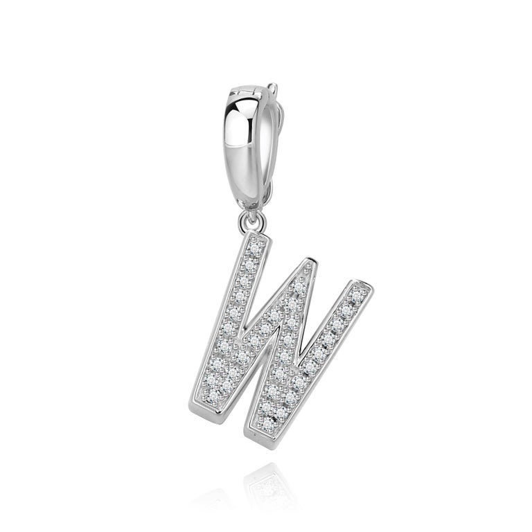 W Initial Pendant or Charm For Sale at 1stDibs