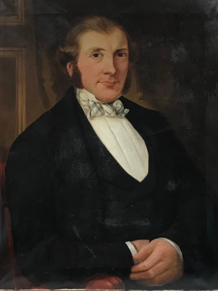 W. J. Chapman - 1850's Welsh Portrait of a Country Gentleman, signed ...