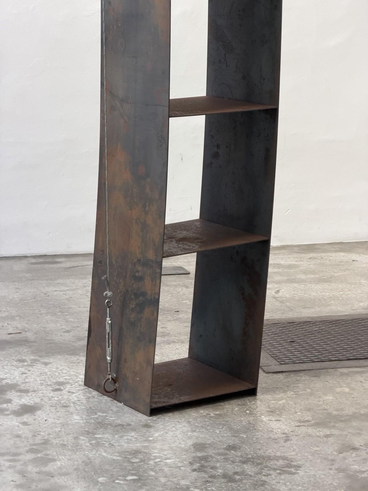 W. Laubersheimer, Signed “Verspanntes Regal” Shelf, Pentagon Group For ...