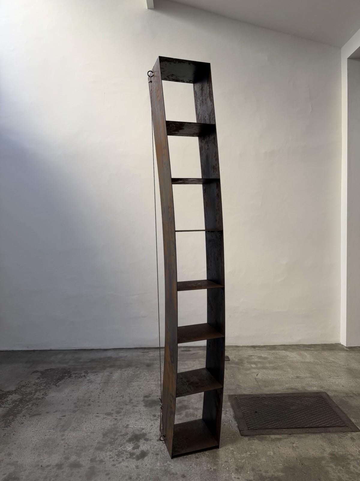 W. Laubersheimer, Signed “Verspanntes Regal” Shelf, Pentagon Group For ...