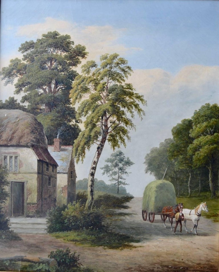 W P Cartwright - Cottage Scene, Barford nr Warwick England at 1stdibs