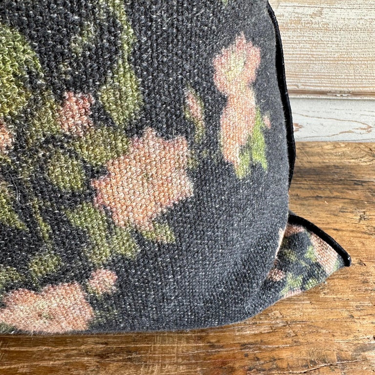 Wabi Sabi French Linen Roses Euro Sham For Sale at 1stDibs