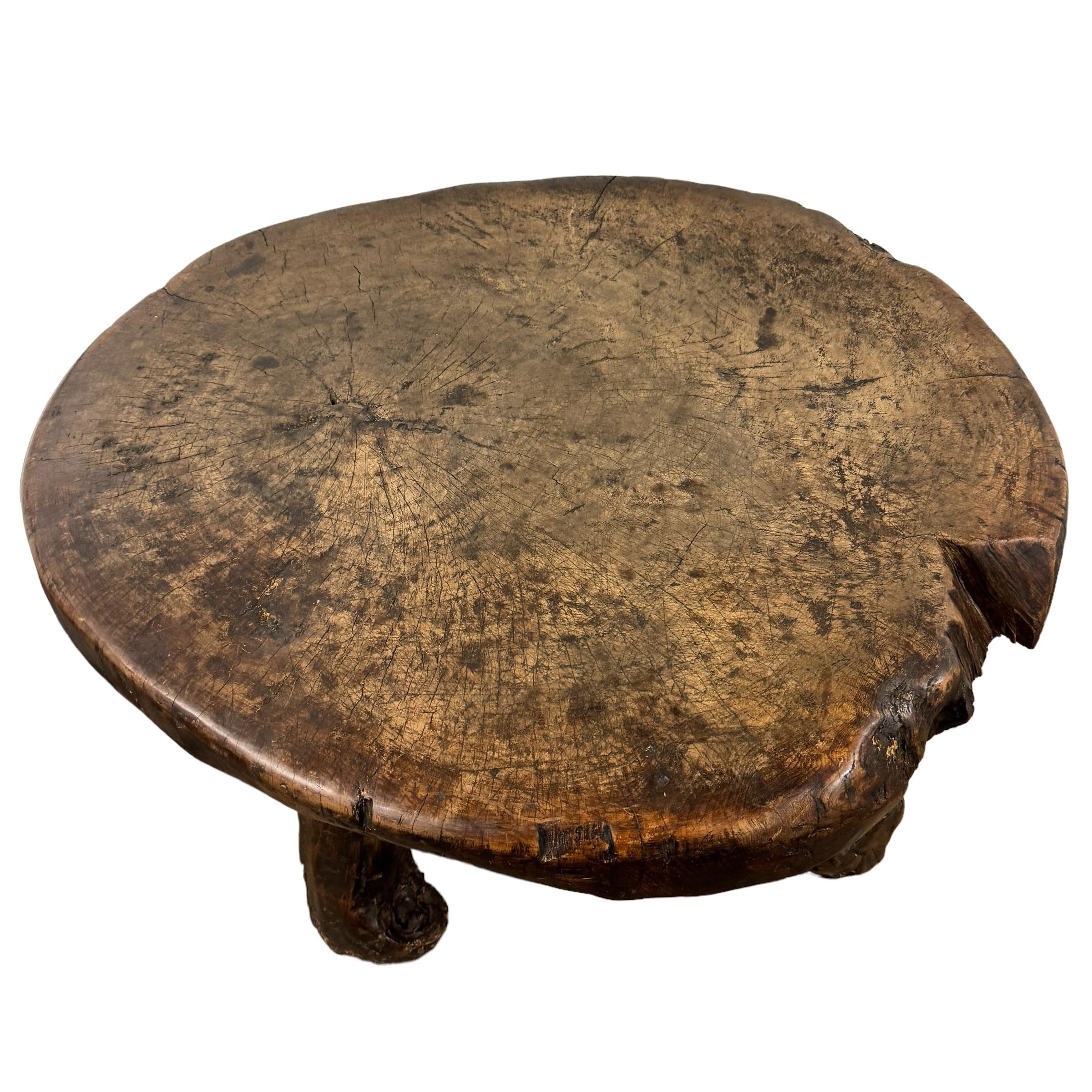 Wabi-Sabi Tree Trunk Table For Sale at 1stDibs