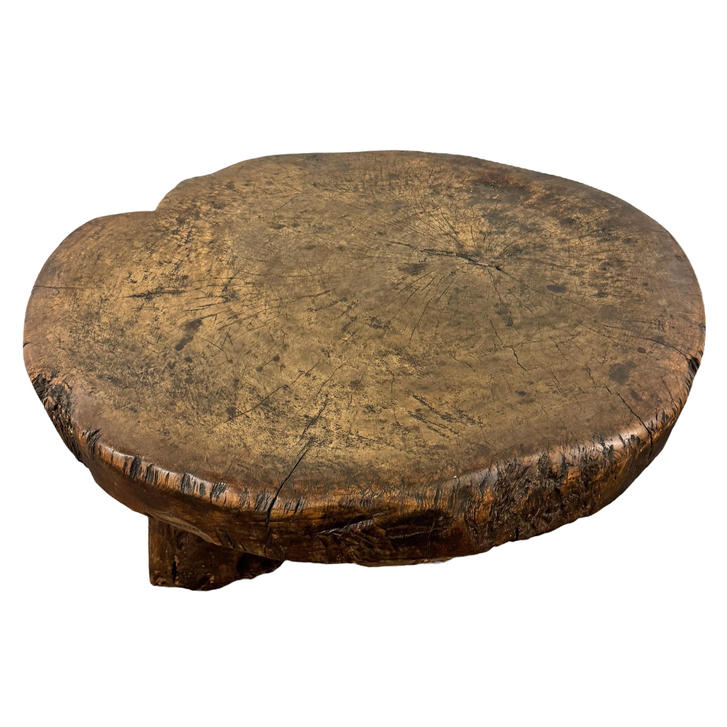 Wabi-Sabi Tree Trunk Table For Sale at 1stDibs