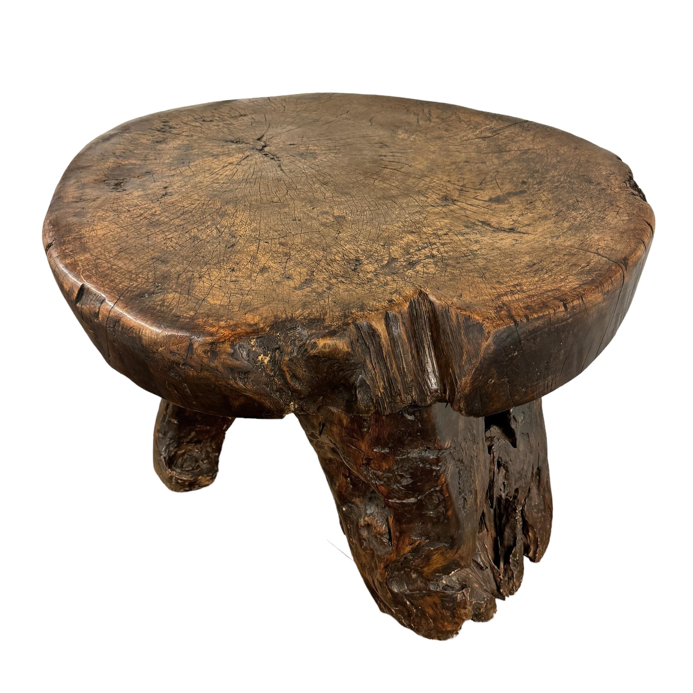 Wabi-Sabi Tree Trunk Table For Sale at 1stDibs