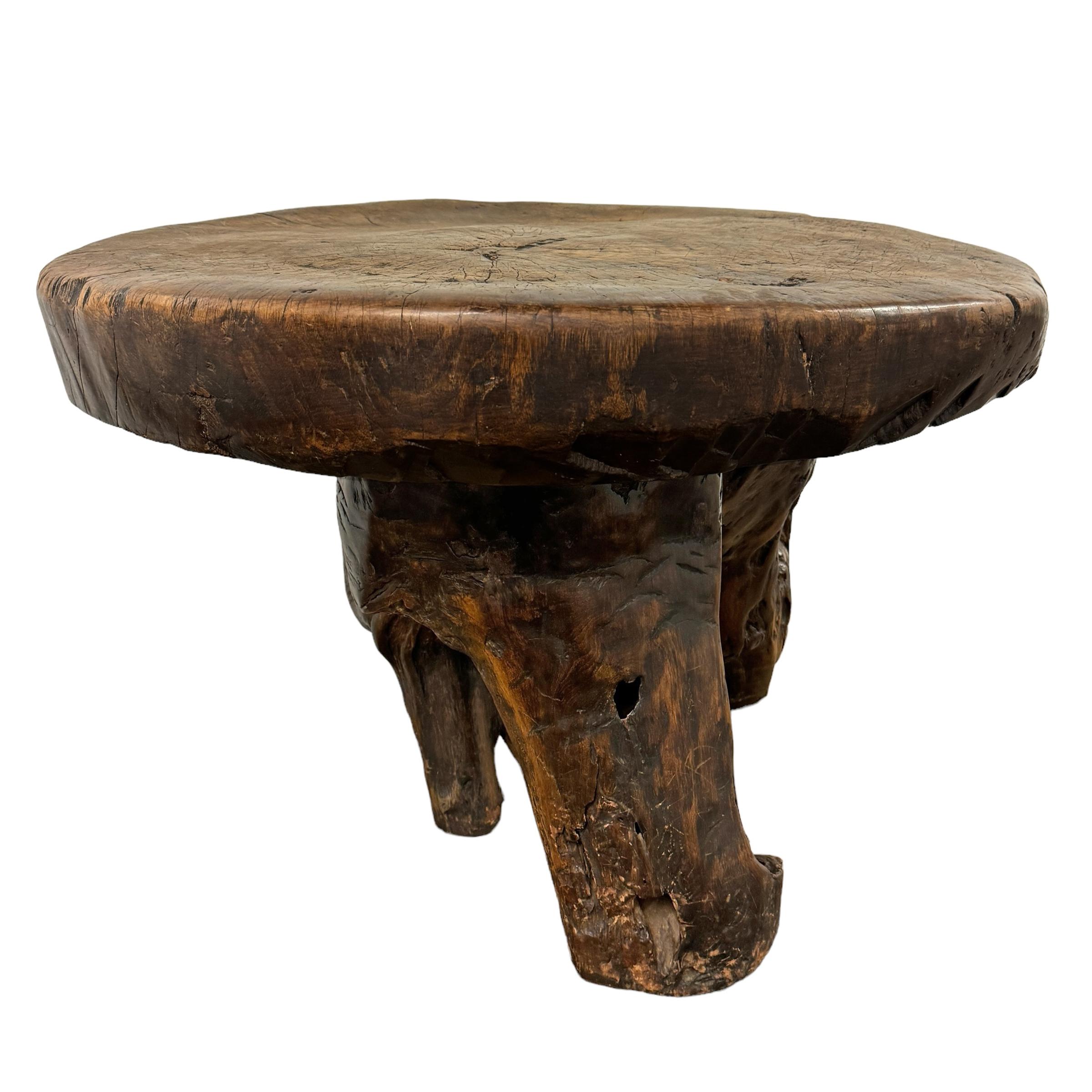 Wabi-Sabi Tree Trunk Table For Sale at 1stDibs