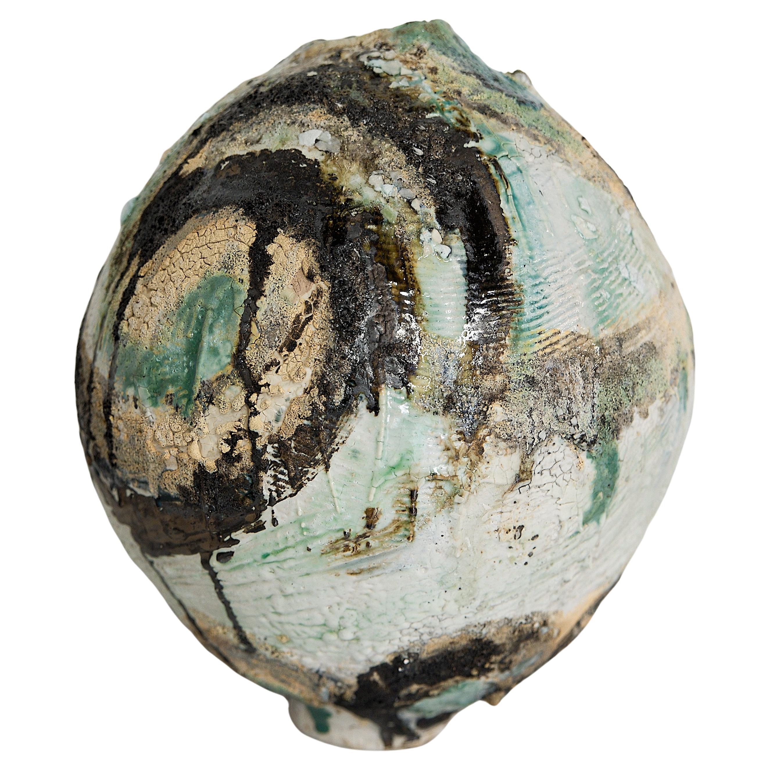 Wabi Sabi Woodland Series Moon Vase II Bold Centerpiece For Sale at 1stDibs