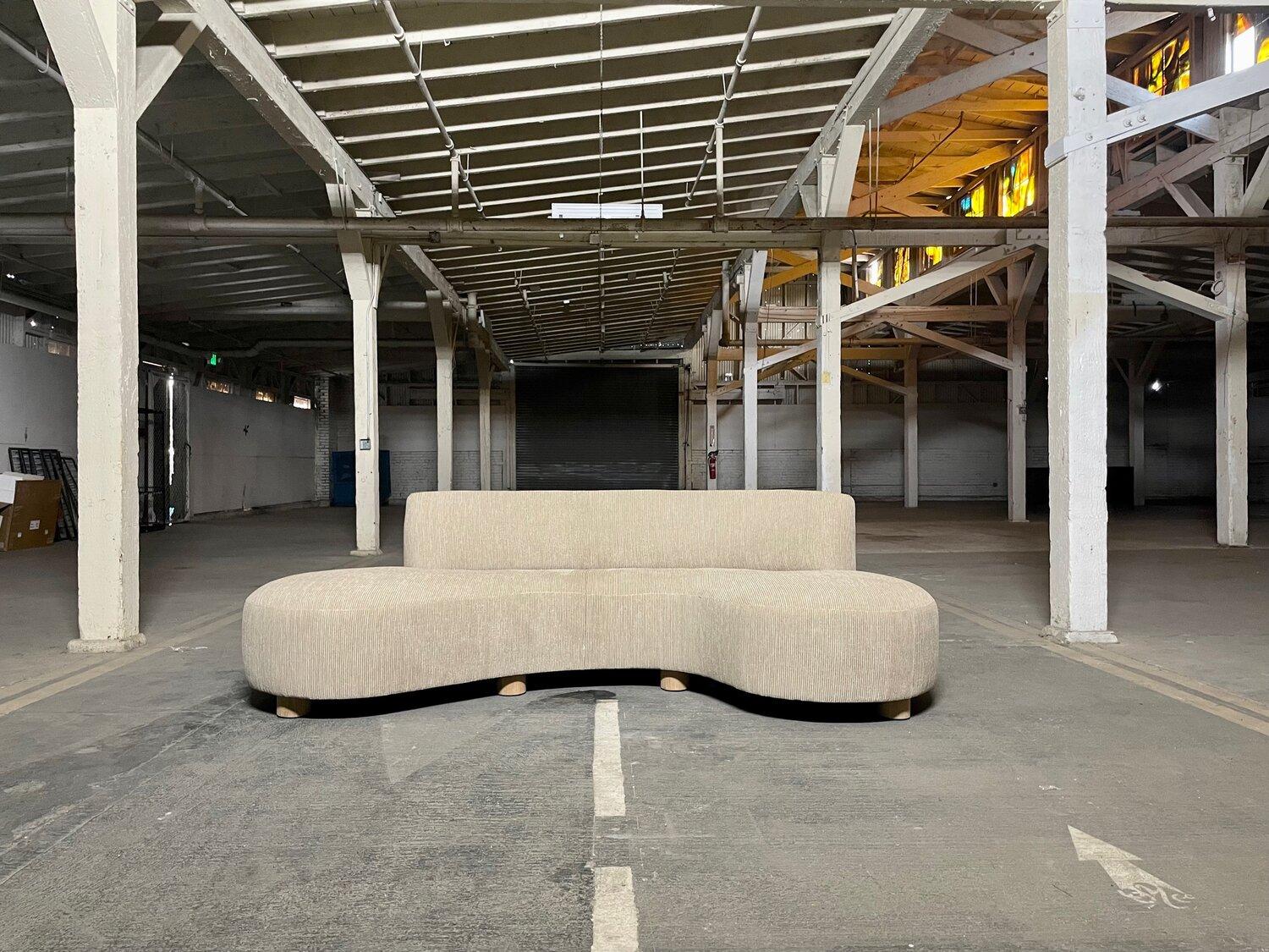 Waive Sofa Made in House, Floor Model Available! For Sale at 1stDibs