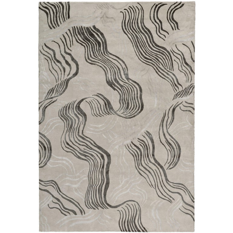 Wake Hand-Knotted 6x4 Rug in Wool and Silk by Kelly Wearstler For Sale ...