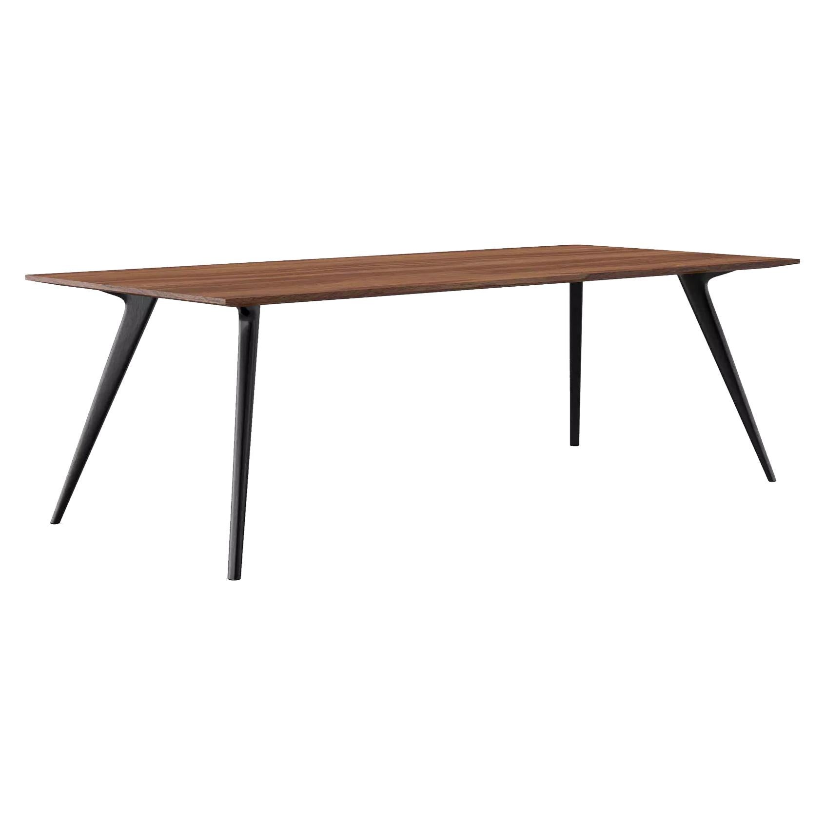 Rosewood Dining Table on Solid Steel Chromed Base by Thomas Hayes ...