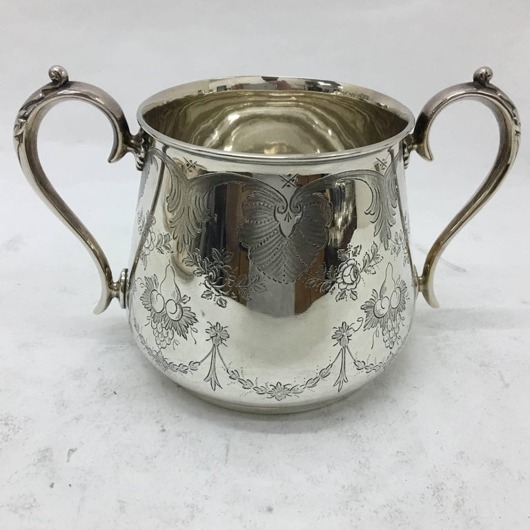 Walker and Hall Silver Plated Tea Set, England, 1861 at 1stDibs