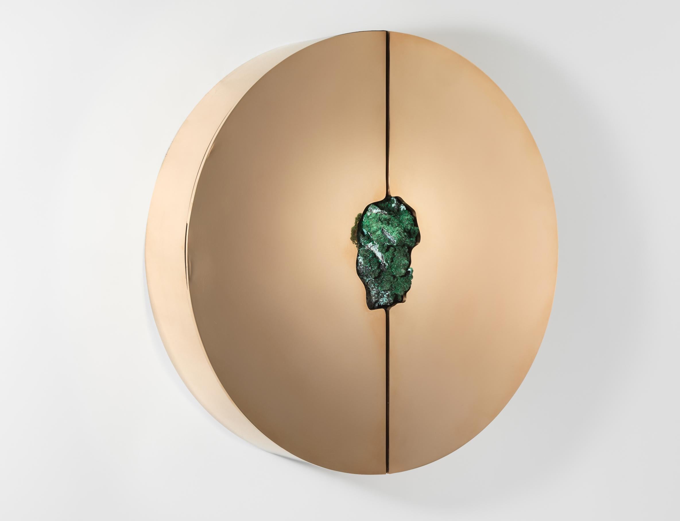 Wall Cabinet with Original Malachite Stone, Pierre De Valck For Sale at ...