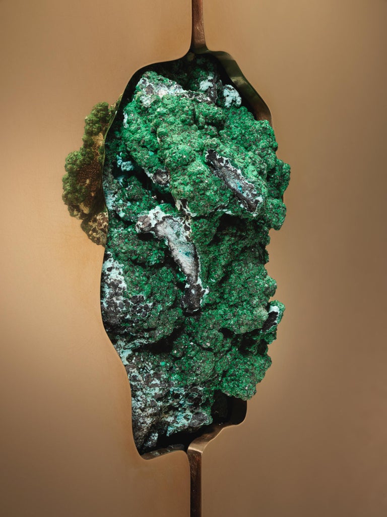 Wall Cabinet with Original Malachite Stone, Pierre De Valck For Sale at ...