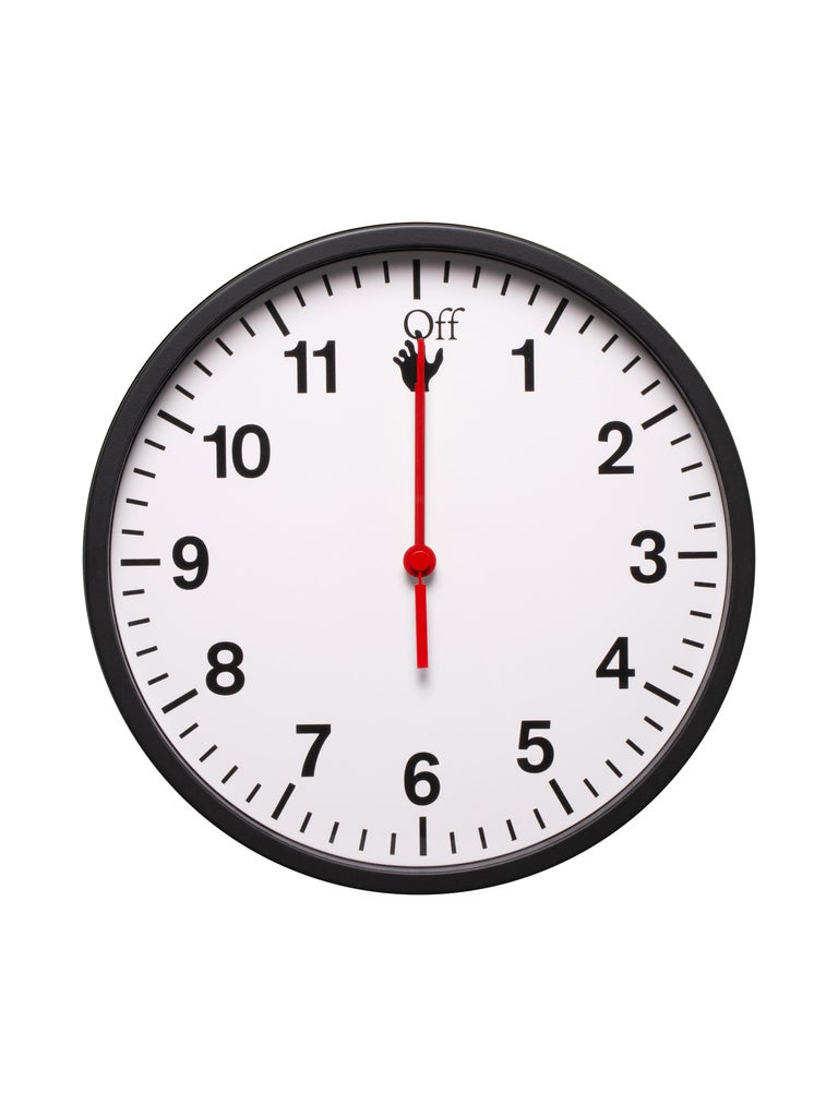 Off-White Wall Clock Black Black For Sale at 1stDibs | white wall ...