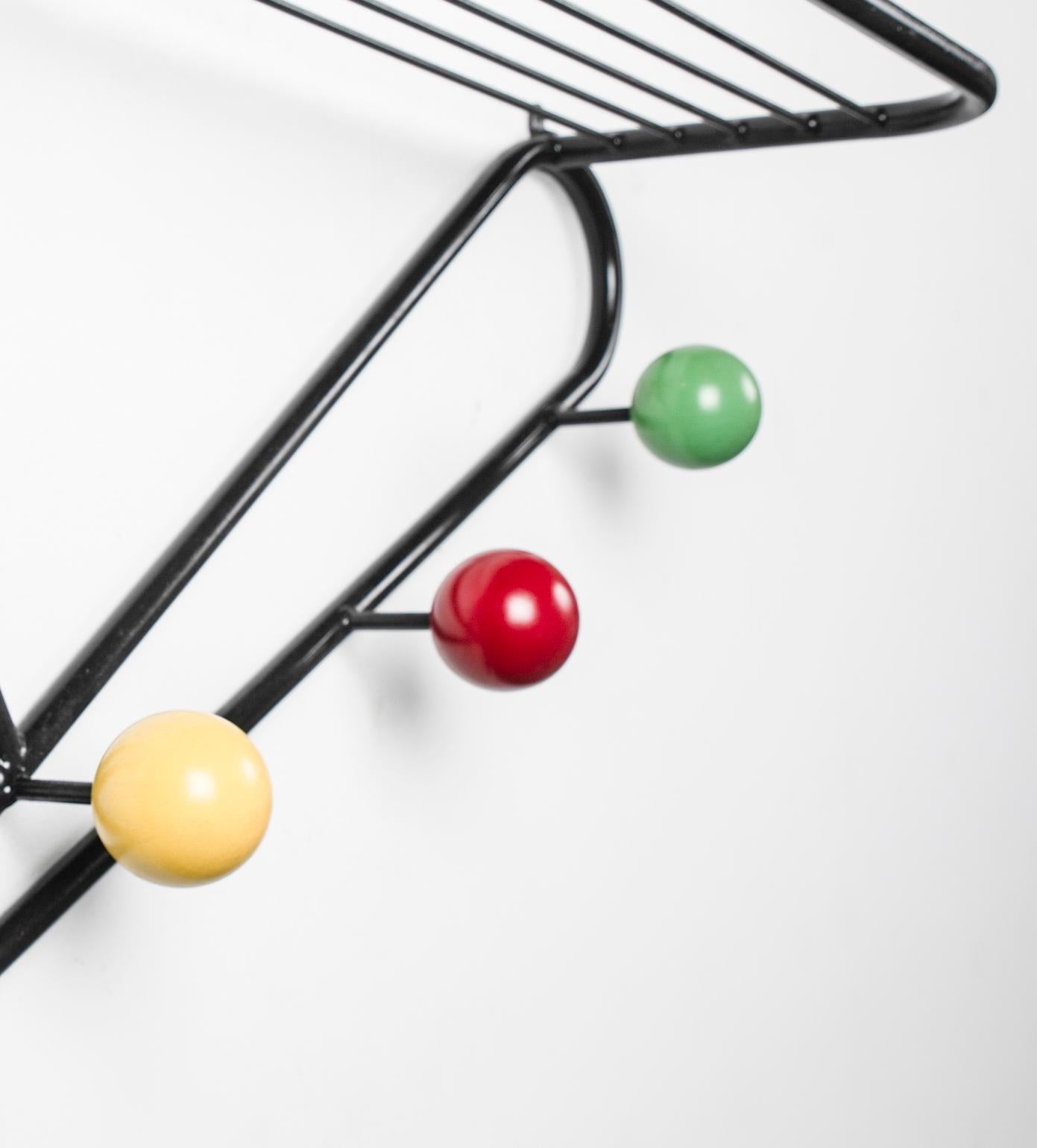 Wall Coat Rack attributed to Roger Feraud, France, 1960s For Sale at ...