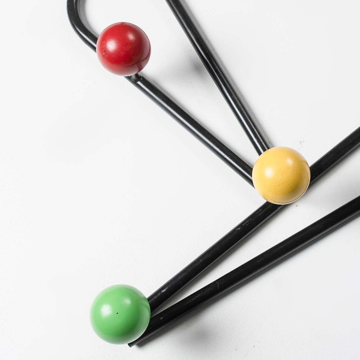 Wall Coat Rack attributed to Roger Feraud, France, 1960s For Sale at ...