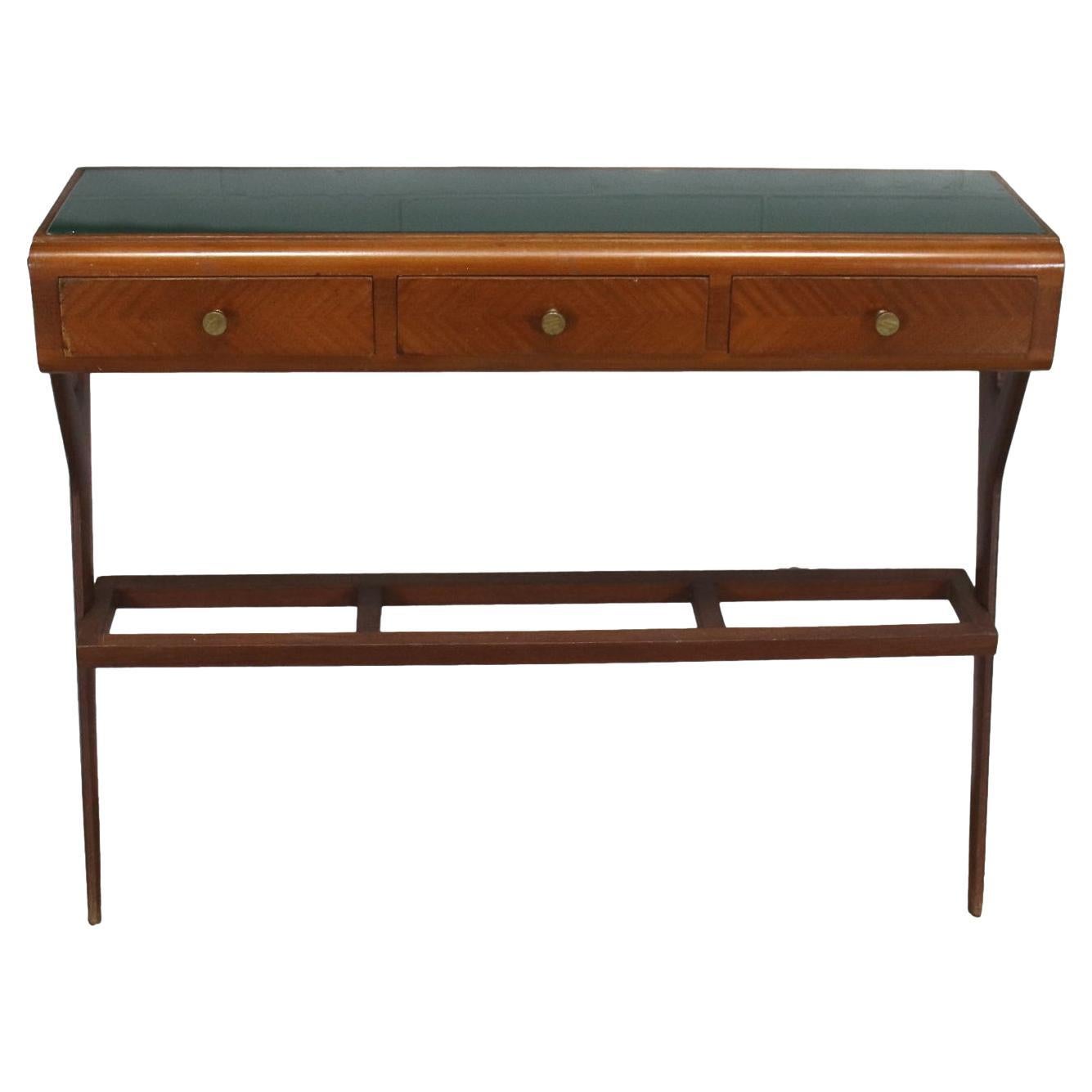 Long Narrow Floating Wall Console, Italy 1950's at 1stDibs