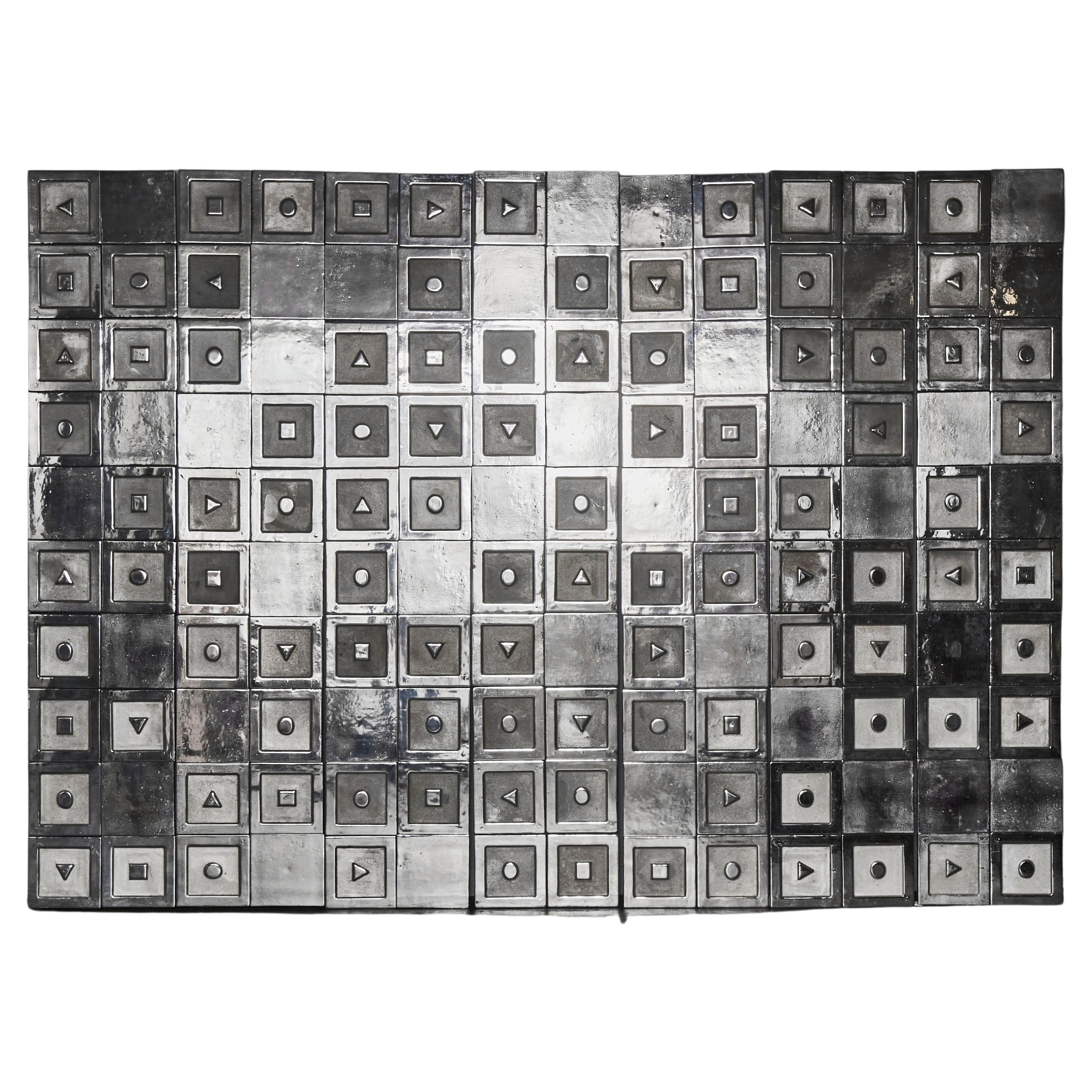 Dan Murphy Aluminum and Lucite Wall Sculpture at 1stDibs