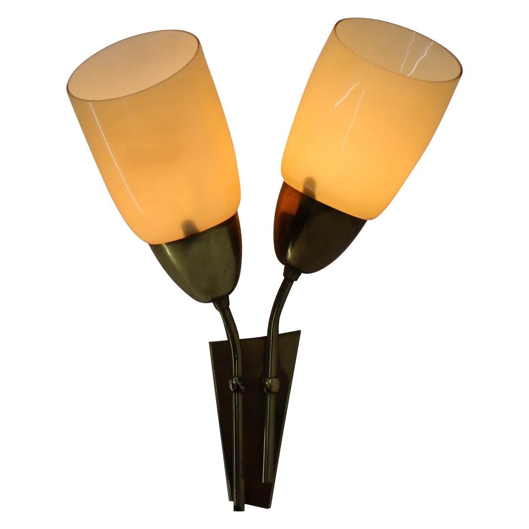 Pin-Up Wall Mount Walnut Lotte Lamp by Lotte and Gunner Bostlund at 1stDibs