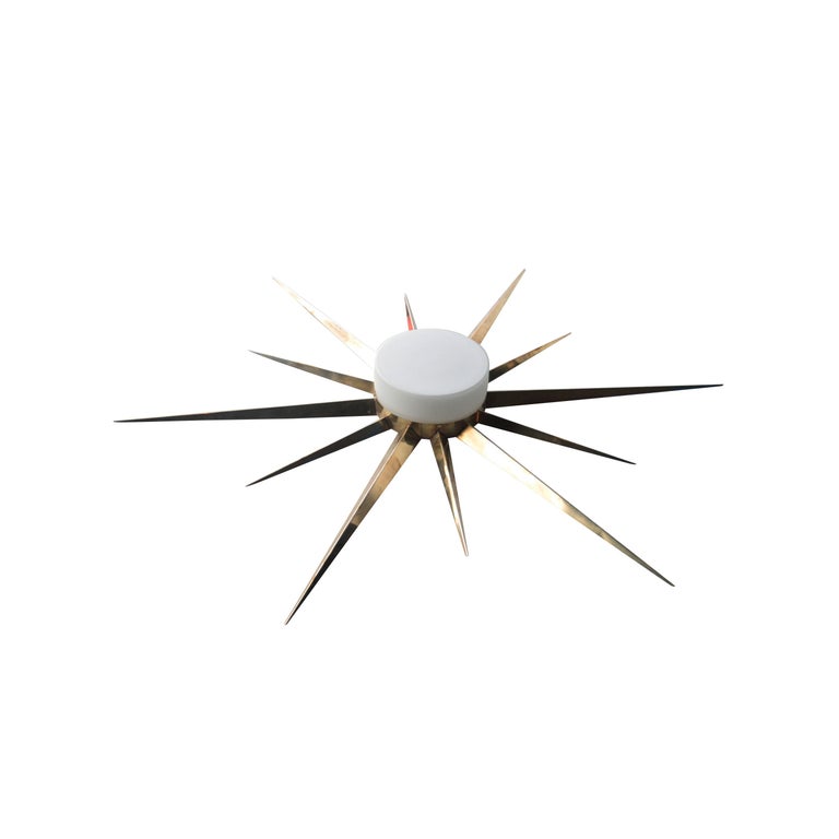 Wall Light in the Shape of a Sun in Brass. Italy, 2018 at 1stDibs