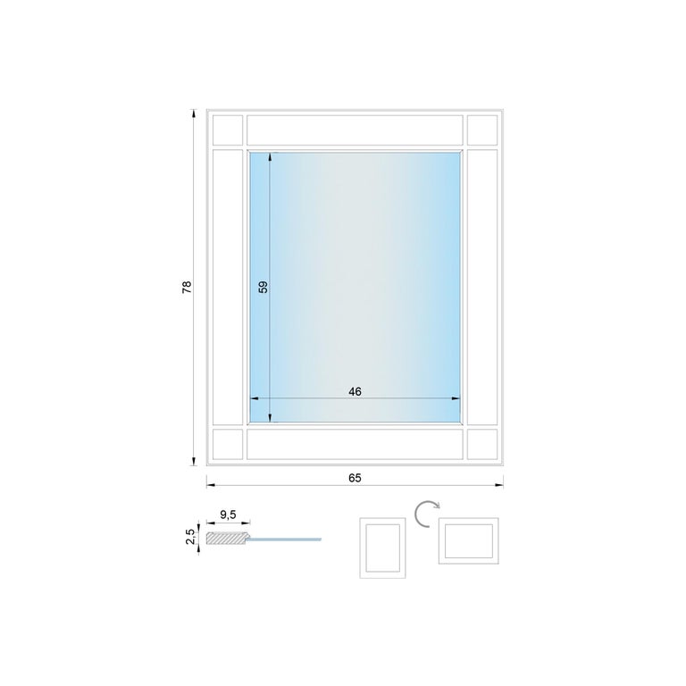 Wall Mirror Artistic Pattern Yellow Scagliola Decoration Light Bas ...