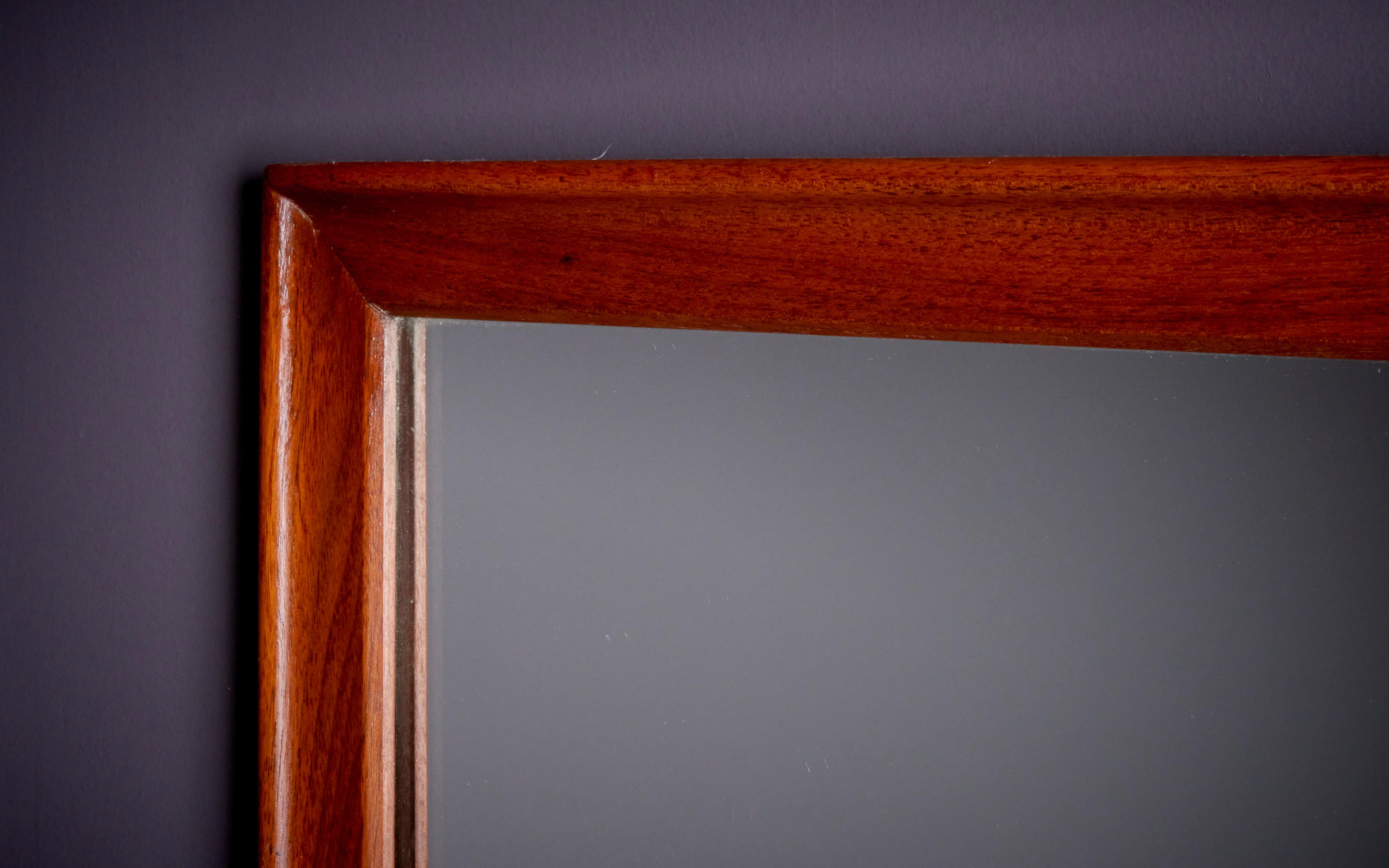 Wall Mirror in Teak by Drexel, USA, 1950s For Sale at 1stDibs