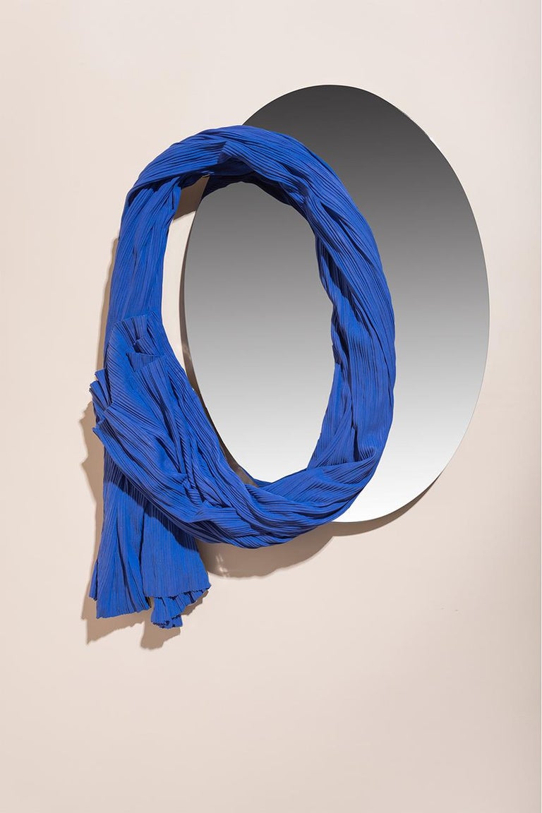 Wall Mirror Tertium Quid S3, 01 Porcelain Blue For Sale at 1stDibs