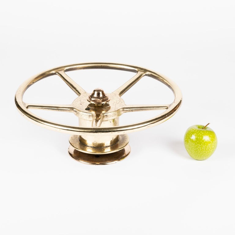 Wall Mounted Bronze Ship's Wheel For Sale at 1stDibs