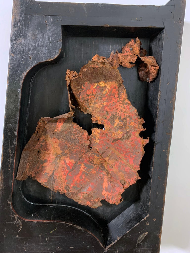 Wall Mounted Found Objects Sculpture by Mayer Spivack Dated 1975 For ...