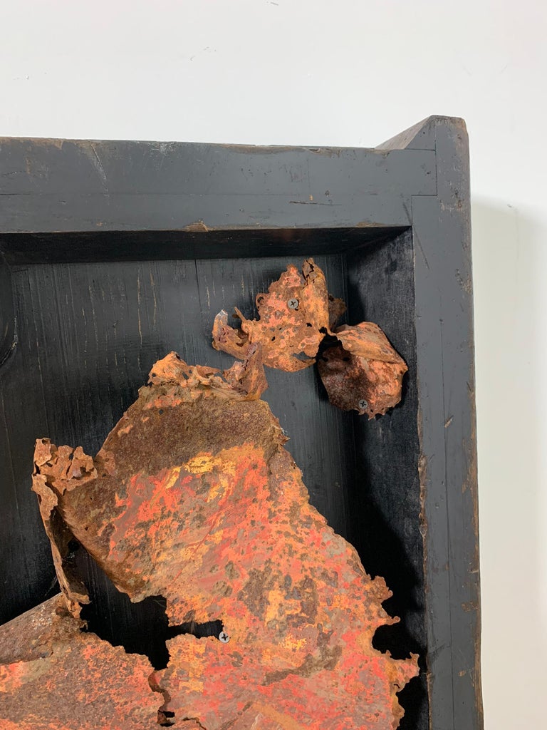 Wall Mounted Found Objects Sculpture by Mayer Spivack Dated 1975 For ...