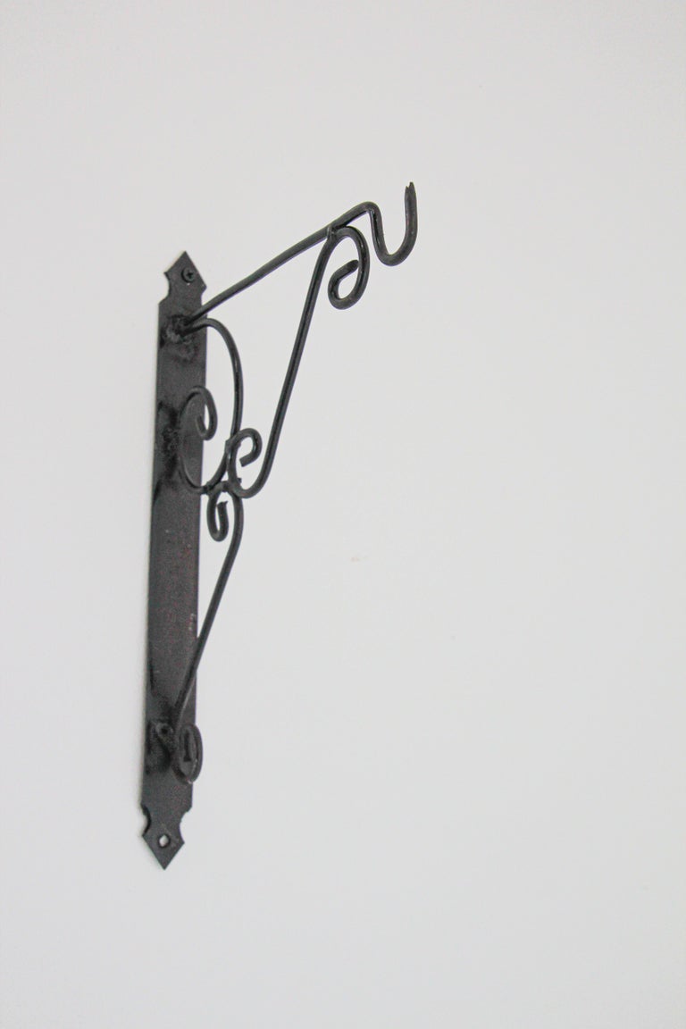 Wall Mounted Iron Bracket for Lanterns or Signs For Sale at 1stDibs