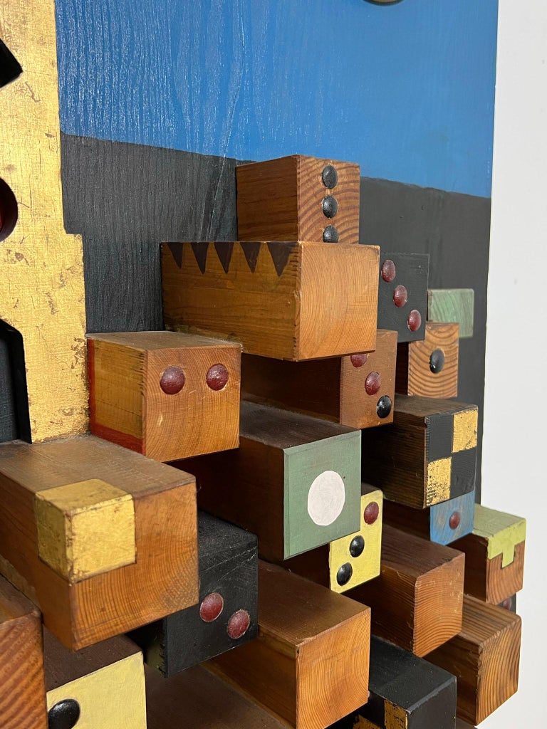 Wall Mounted Sculpture Construction by George Cohen d. 1972 For Sale at ...